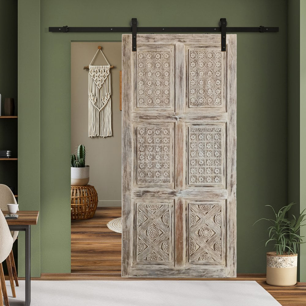 Vintage Indian Carved Sliding Barn Doors – Royal Bohemian Luxe